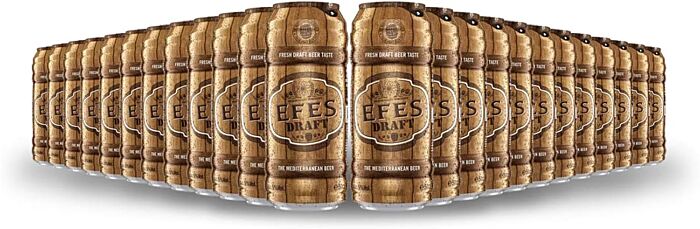 Efes Draft Beer Lager Cans 24x 500ml 5% ABV Imported from Turkey