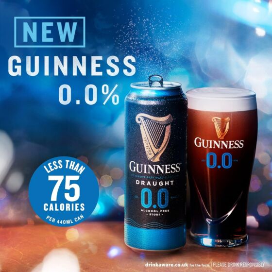 Guinness Draught 0.0 Alcohol Free Stout | 0% vol | 24 x 440ml